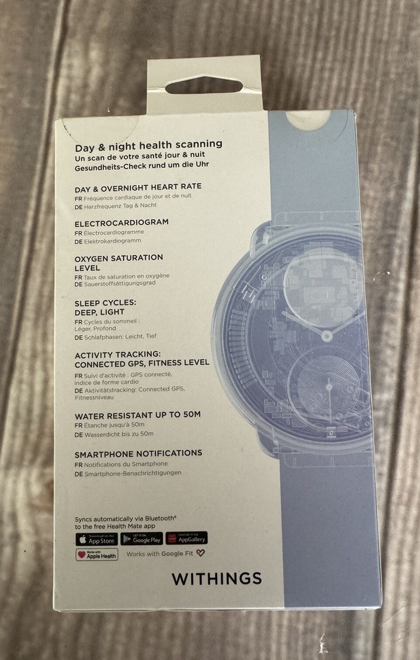 Withings ScanWatch (White) (38mm) (HWA09-model 1-All-Int) | eBay