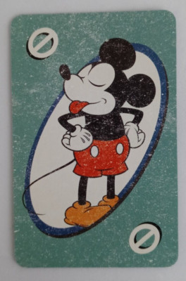 Disney Mickey Mouse & Friends UNO Card Blue Mickey Skip Card | eBay