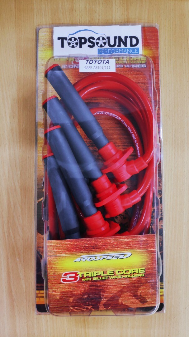 AROSPEED TRIPLE CORE 10.2mm Ignition Wires Toyota Corolla 4AFE AE101 ...