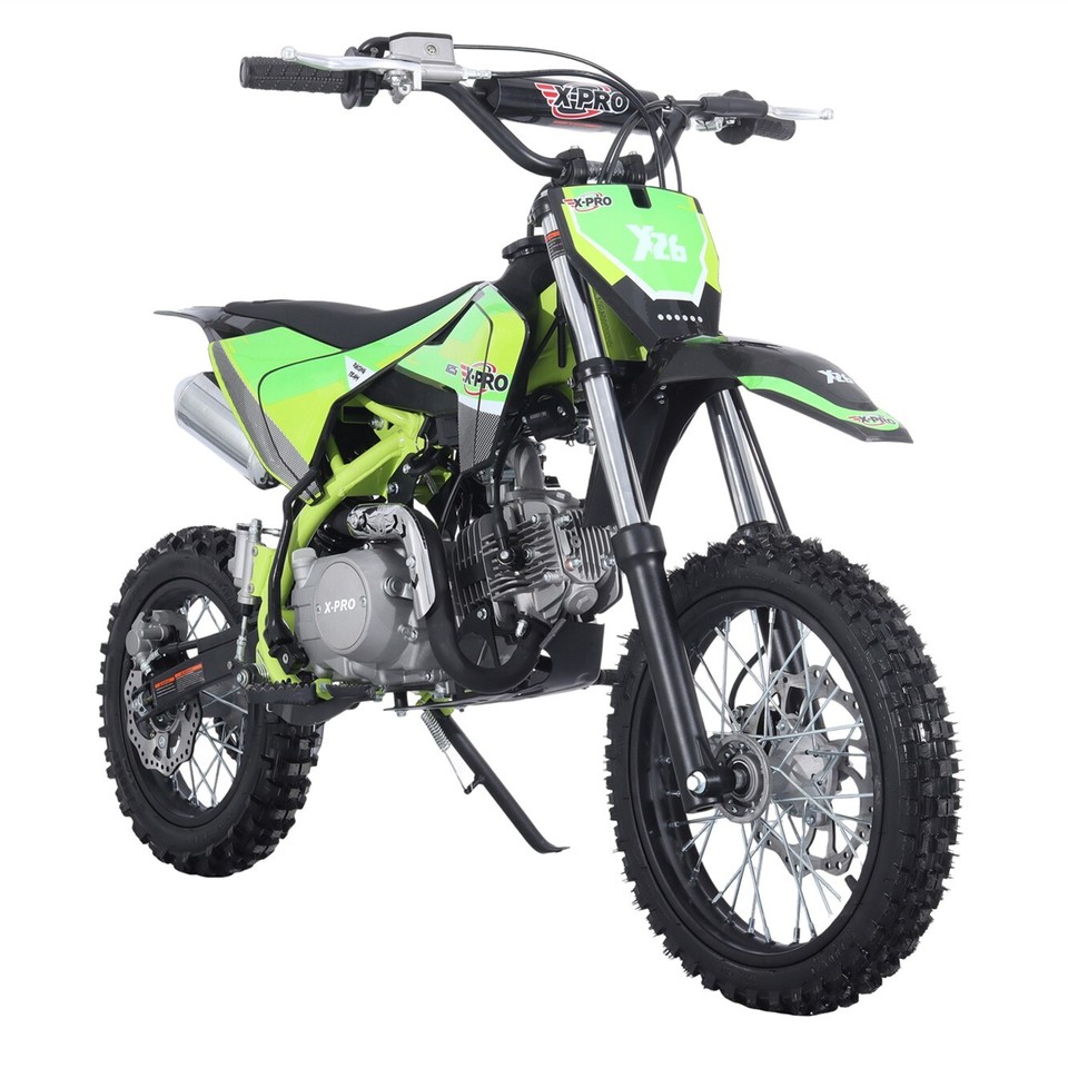 X-PRO X26 125cc Dirt Bike Pit Bike 4 Stroke Gas Powered Off Road Kick ...