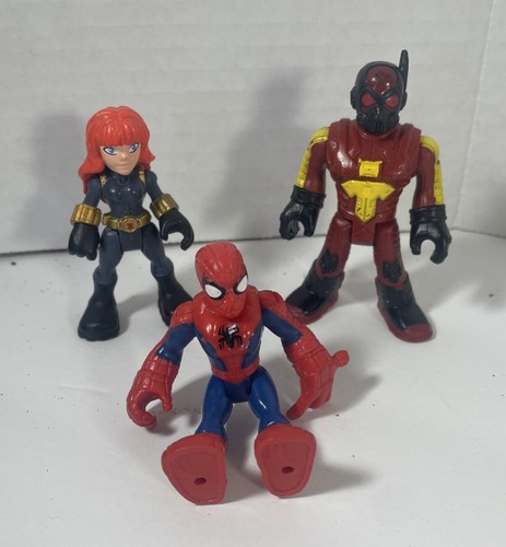 Imaginext 2010’s Marvel Spider-Man Black Widow Antman Set of 3 ...