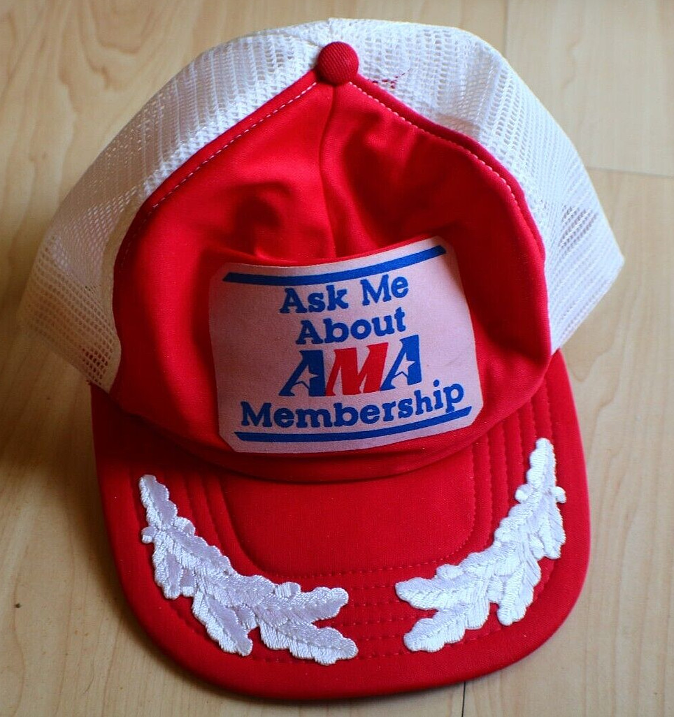 vintage ask me about ama membership snapback trucker … - Gem