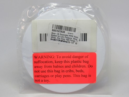 Gore-Gr Expanded PTFE Flange Ring 1/8" Gasket for Low Pressure 3" Pipe ...