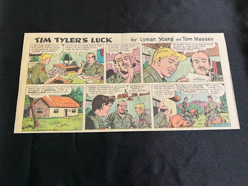 #13 TIM TYLER'S LUCK by Lyman Young Lot of 4 Sunday Third Page Comic ...