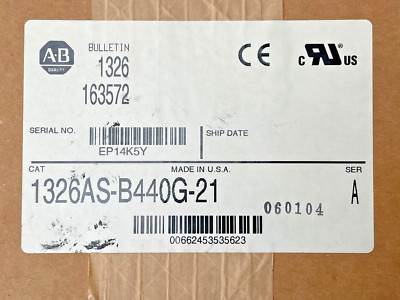 NEW and Sealed ALLEN BRADLEY 1326AS-B440G-21 SERVO MOTOR *** | eBay