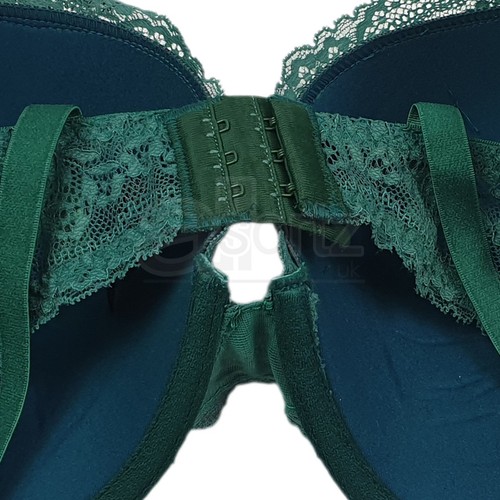 Ladies Cotton Rich Padded Bra ex M S Sexy Lace Firm Underwired UK Size ...