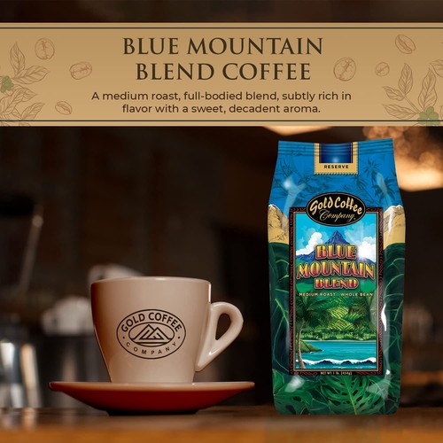 Gold Coffee Co. Blue Mountain Signature Blend | Fresh Medium Roast Whole Bean... | eBay