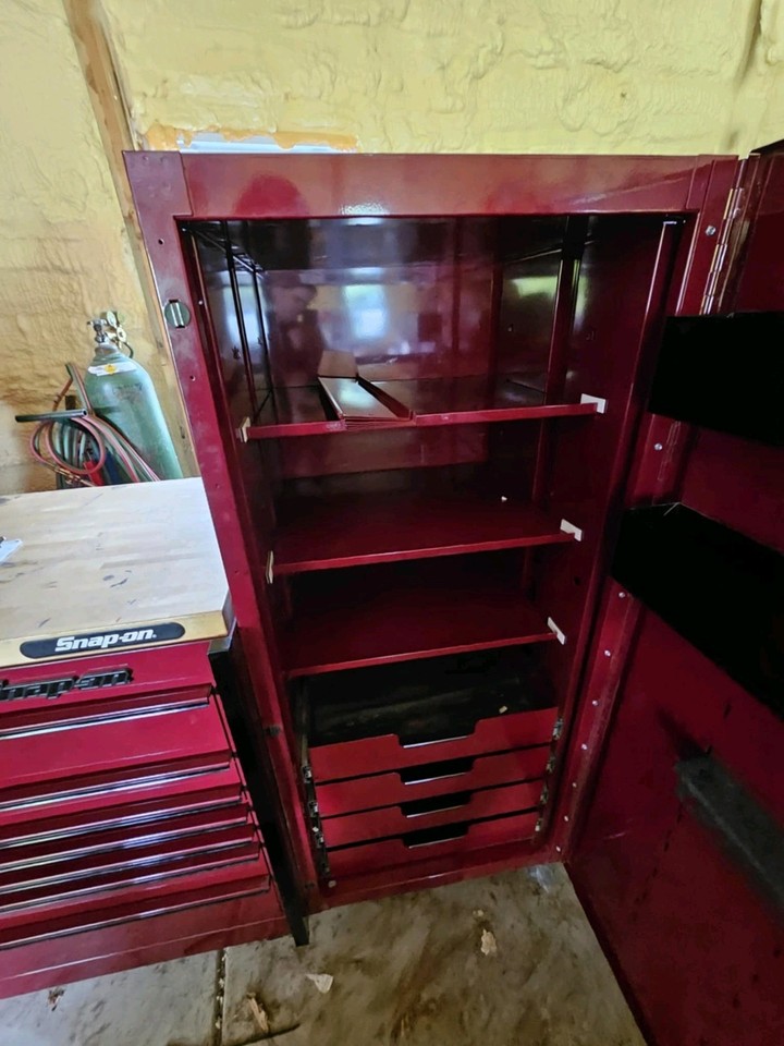 Snap-On Toolbox 54 Inch Master Series With Locker In Cranberry Red | eBay