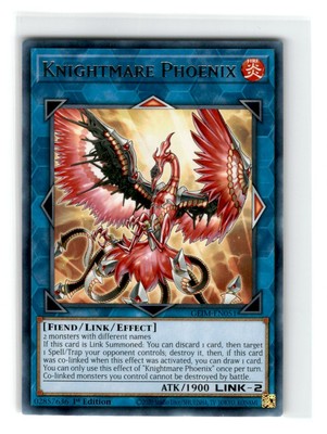 Yu-Gi-Oh! Knightmare Phoenix Rare GEIM-EN051 Moderately Played 1st ...