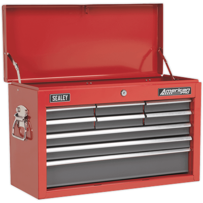 Sealey American Pro 9 Drawer Tool Chest Red / Grey | eBay