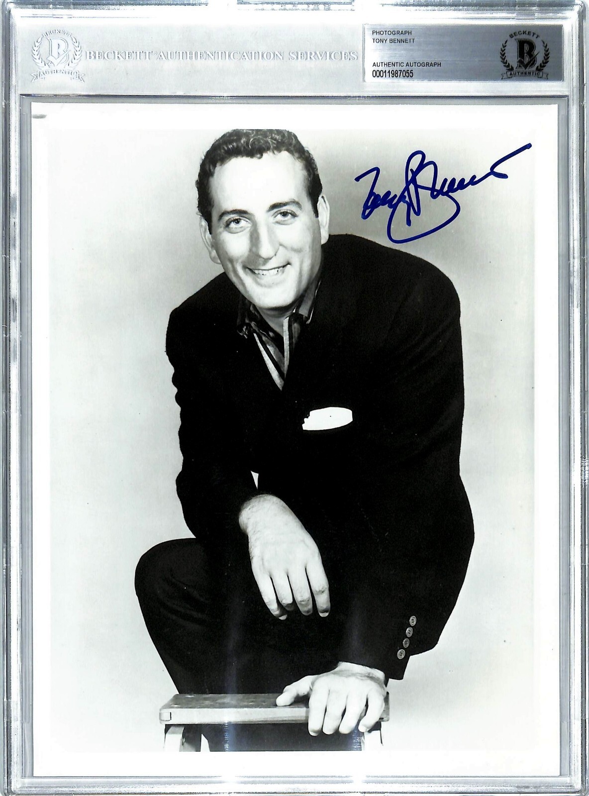 TONY BENNETT Signed Autographed 8x10 Photo Beckett BAS SLABBED | eBay