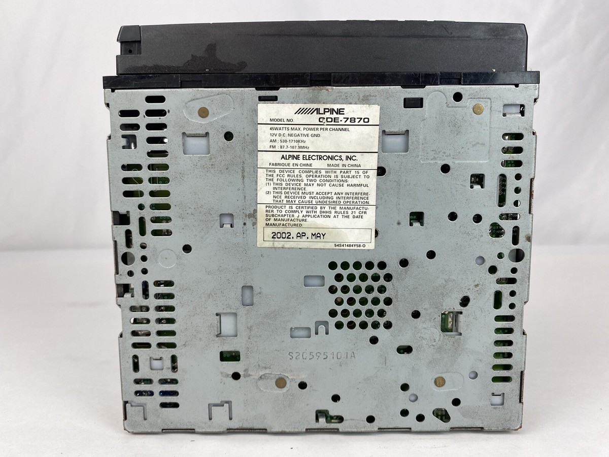 Car Stereo Alpine Cde 7870