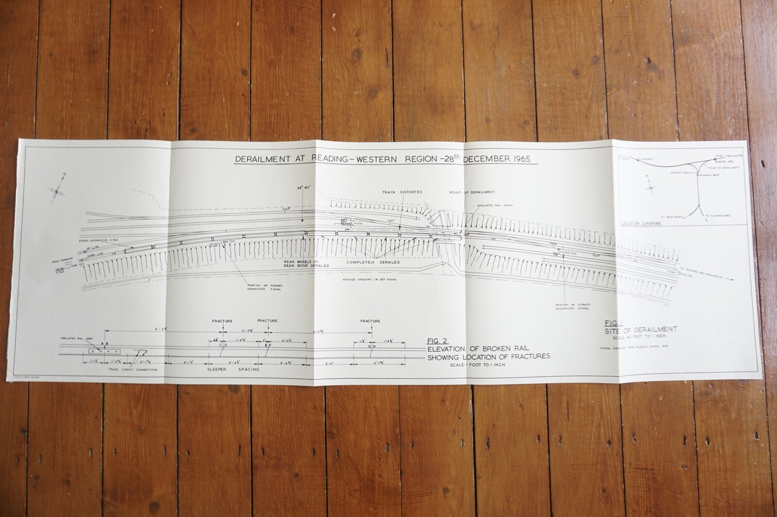 1963 Reading Railway Track Map Diagram | Grelly UK