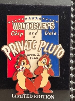 Disney DLR - Private Pluto Chip & Dale Pin | eBay