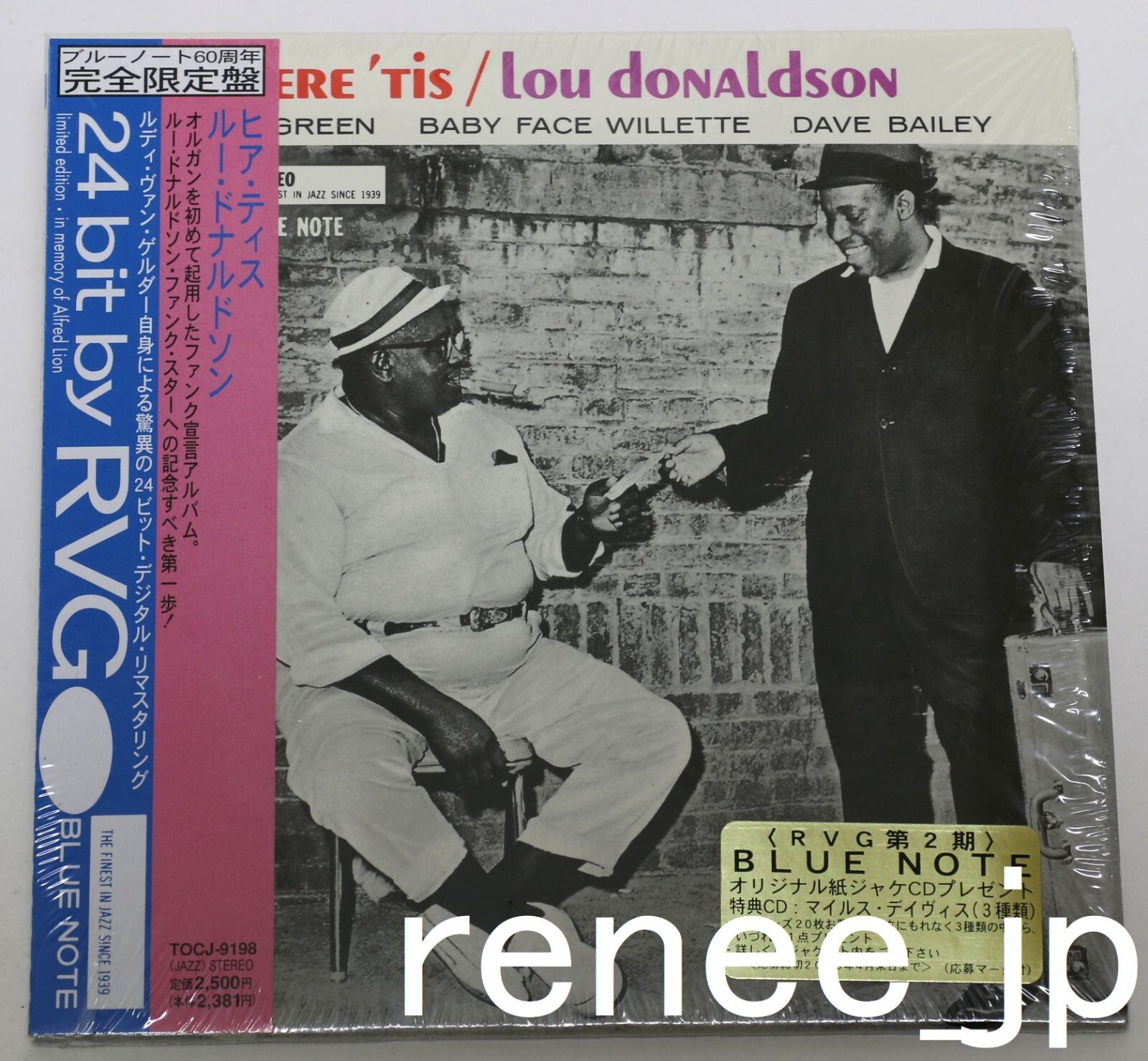LOU DONALDSON / Here 'Tis JAPAN Mini LP BLUE NOTE CD w/OBI TOCJ-9198 | eBay