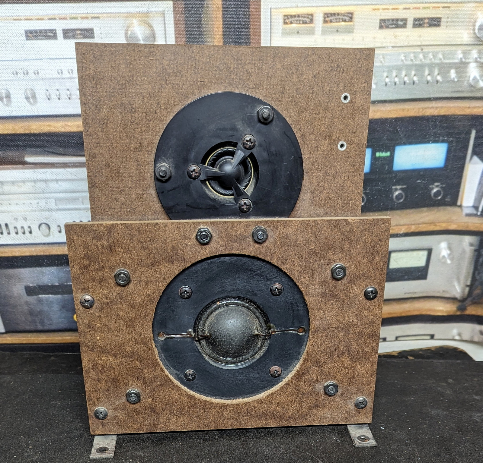 1 dome Midrange and tweeter assembly with brackets from Dahlquist DQ-10 ...