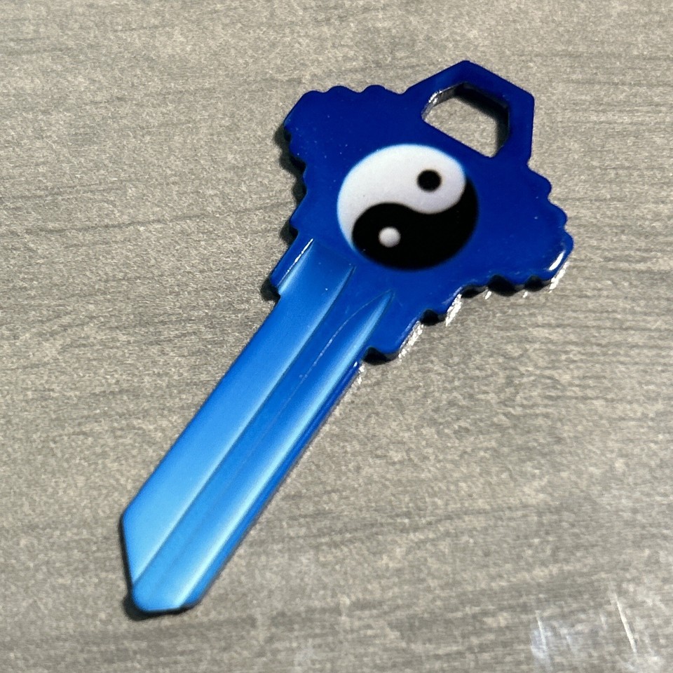5X-YIN YANG SYMBOL KEYS Uncut NEW House Key Blanks HOUSE SCHLAGE SC-1 ...