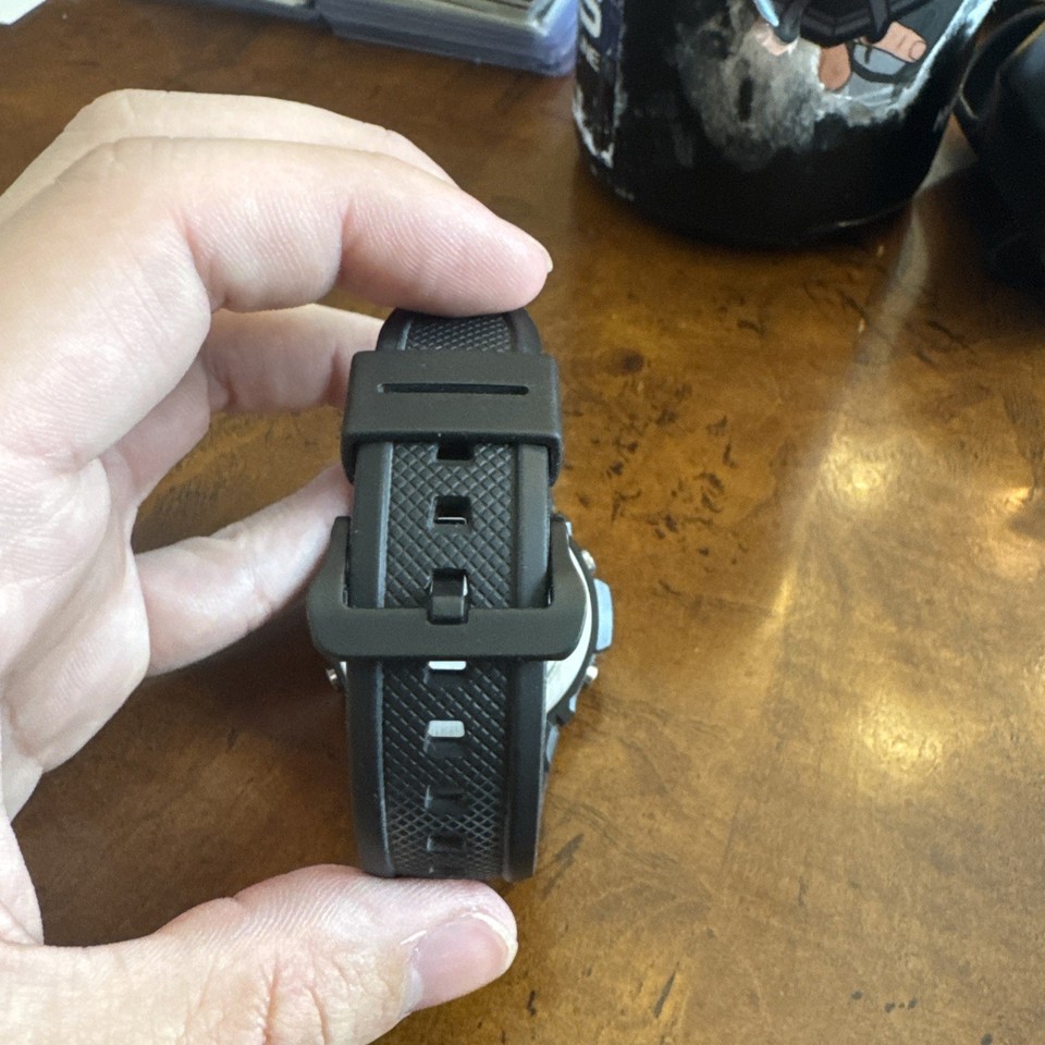 Casio Illuminator Watch Men 47mm Black Resin WR50M Alarm New Battery ...