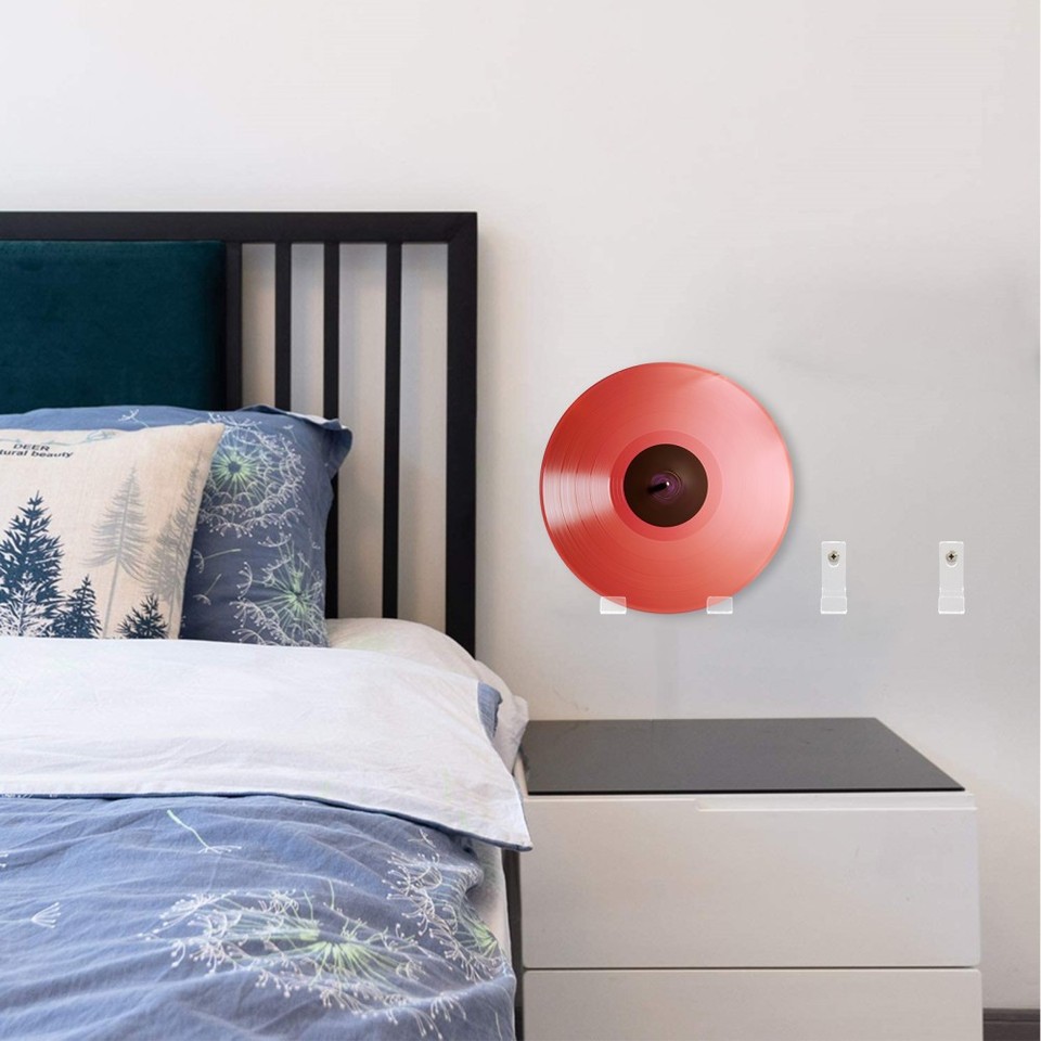 12 Pcs Vinyl Record Wall Mount Shelves Display Rack for Album Holder ...