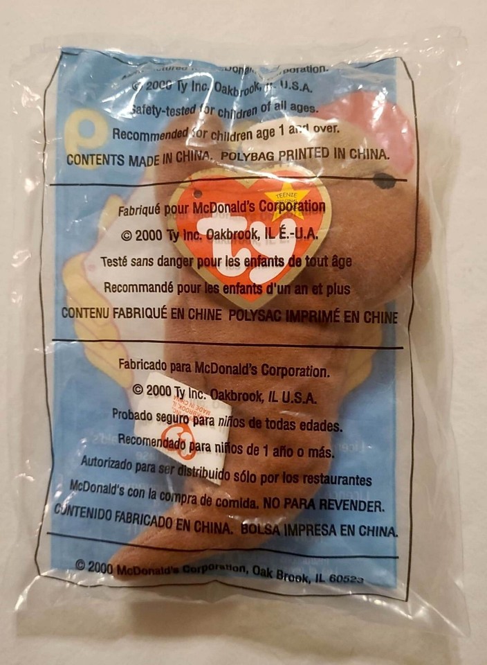 Vintage Ty Teenie Beanie Baby Babies McDonalds Tusk The Walrus Toy ...