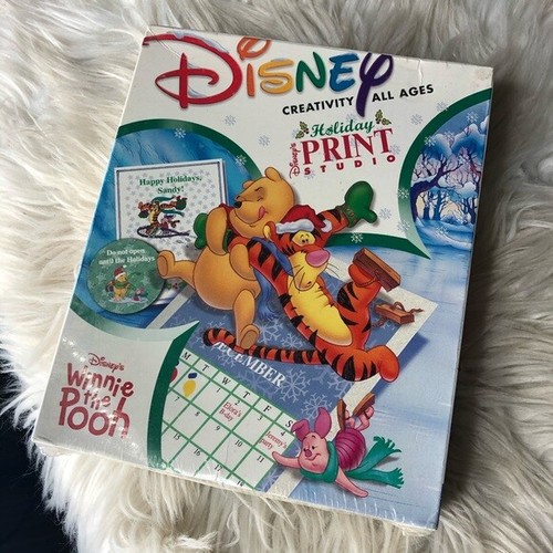 Disney NEW Winnie the pooh holiday print studio christmas PC CD rom for ...