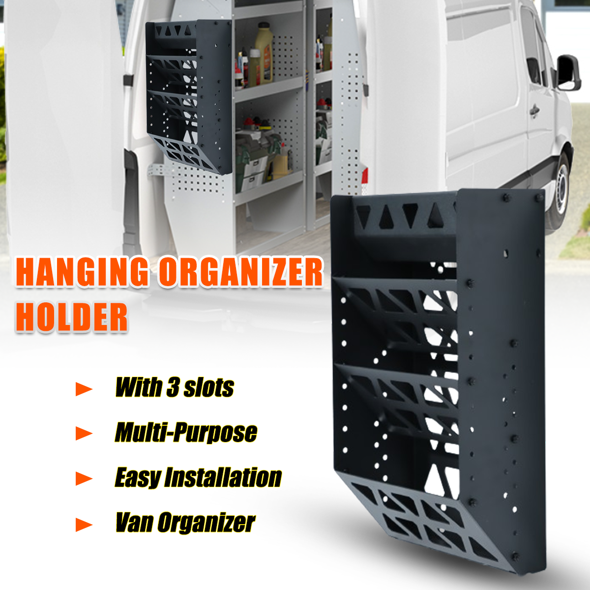 Hanging Tote Kit Van Shelving Storage Hanging Organizer Holder Steel ...