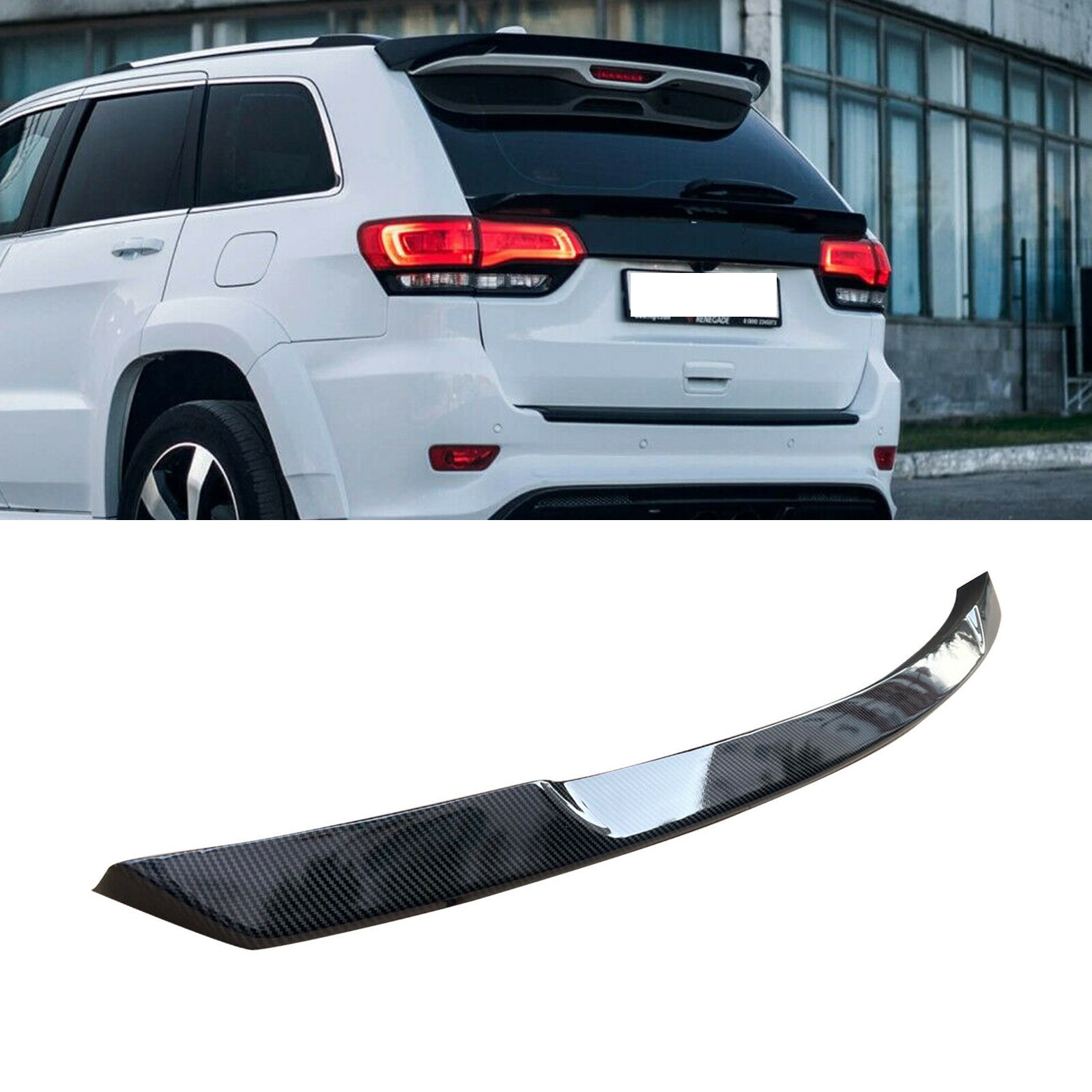 For Jeep Grand Cherokee SRT WK2 2013-2021 Rear Mid Wing Spoiler Trunk ...