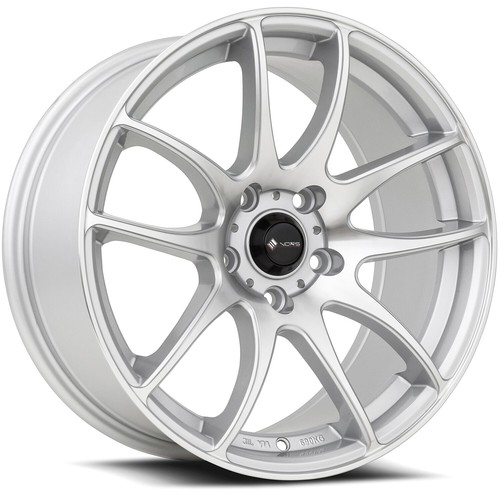 4 Wheels 18" Vors TR4 18x8.5 5x100 Silver Machined 35ET 73.1CB ...