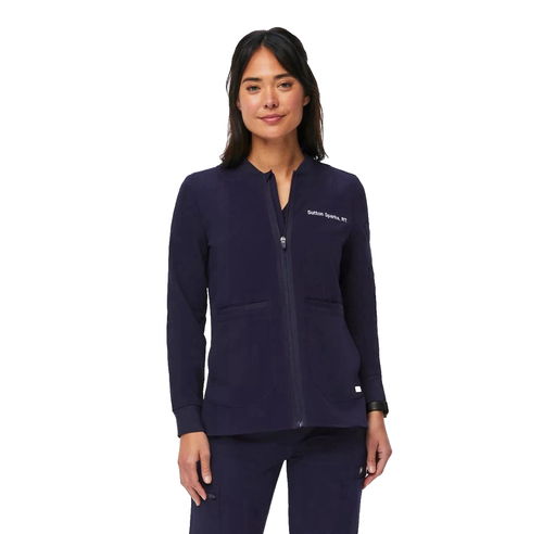 Figs Navy Bellery Scrub Jacket Technical XXL Full Zip Pockets Women’s ...