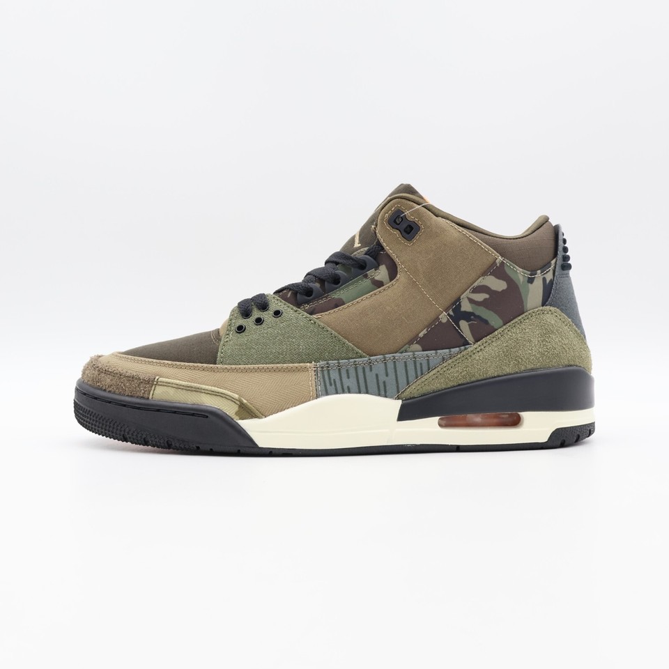 DO1830-200 Nike Air Jordan 3 Retro Patchwork Dark Hazel Camo Khaki ...