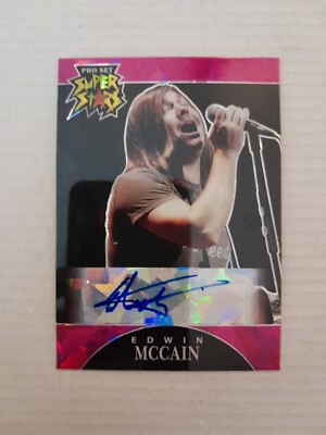 Edwin McCain /10 Pink Ice Pro Set Superstar Autograph Card 2021 Leaf ...