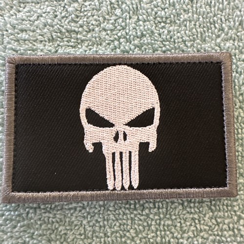 PUNISHER SKULL American Hook & Loop Morale Patch | eBay