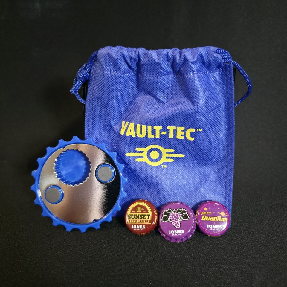 Jones Soda Co. Official Vault-Tec Fallout Magnetic Bottle Opener, Caps ...