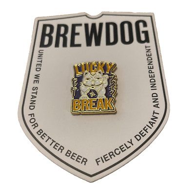 Brewdog Lucky Break Pin Badge Bar Beer New on Card more badges in my ...