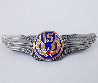 US AIR FORCE PIN US 15TH AIR FORCE WINGS BADGE USAAF PIN INSIGNIA ...