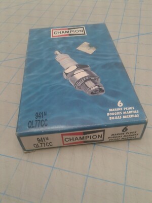 Boat Marine Champion Spark Plugs 941M QL77CC (6) | eBay