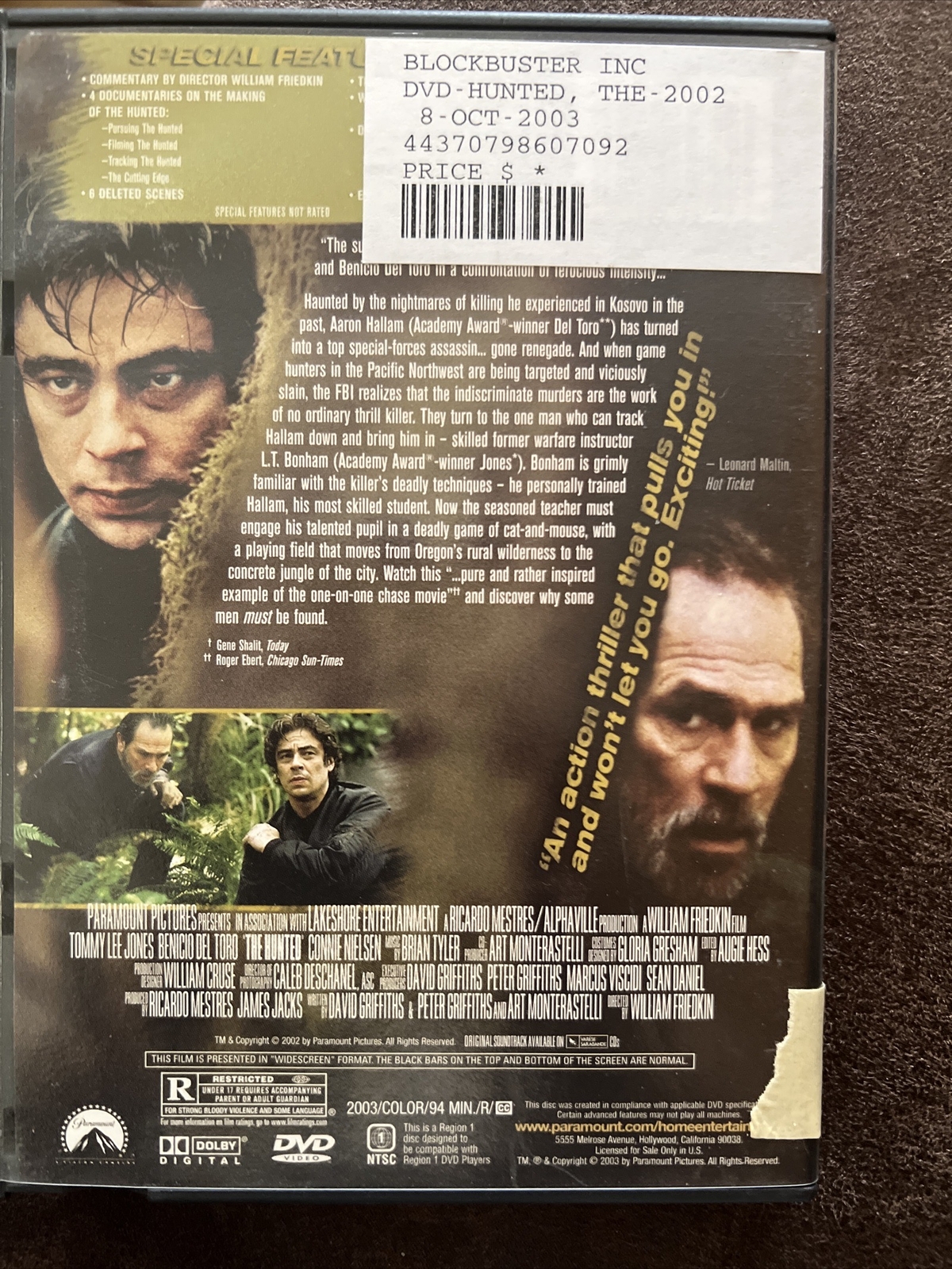 The Hunted (DVD, 2003, Widescreen)#1765 97363397243| eBay