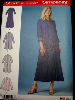 Simplicity 8983 Dresses with Variations Misses size14-22 Sewing Pattern ...