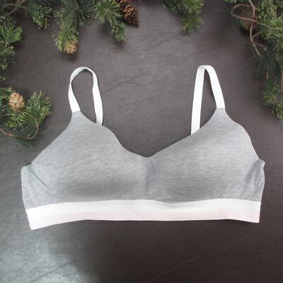 Hanes Bra Size 3XL Gray Padded Wireless Adjustable Clasp Back | eBay