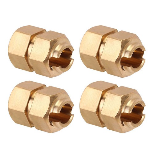 NJORA 9mm Thickness Stainless Steel Brass Wheel Hex Nuts for 1/18 ...