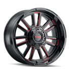MAYHEM 8115 Apollo 20X10 8x165.1 Offset -19 Black w/Prism Red (Quantity ...