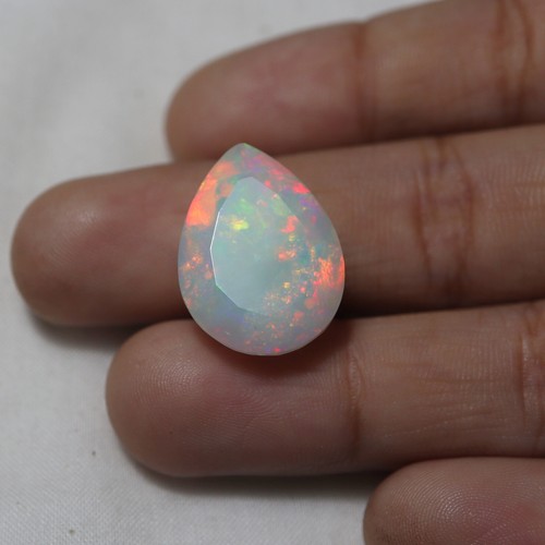 7.5 Ct 18.1x13.5MM Real AAA Red Yellow Purple Green Fire Ethiopian Opal ...