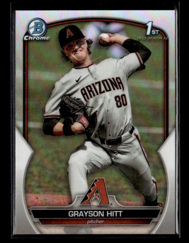 2023 Bowman Draft #BDC-57 Grayson Hitt Chrome Refractor Arizona ...
