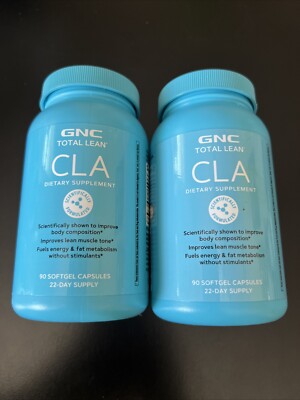 2 GNC Total Lean CLA Supplement 2 x 90 Softgel Capsules BB 07/27 | eBay