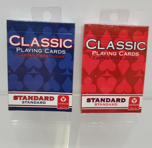 2-PACKS Cartamundi Classic Playing Cards - 52 cards per deck, New ...