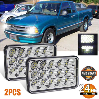 Fit Chevrolet S10 1995 1996 1997 4x6" LED Projector Headlight Hi/Lo ...