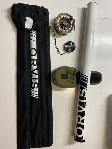 ORVIS HELIOS 3D 908-4 USED ROD & HYDROS REEL COMBO W/ PRO LINE | eBay