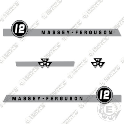 Fits Massey Ferguson 12 Decal Kit Tractor Lawn Mower Equipment Decals ...