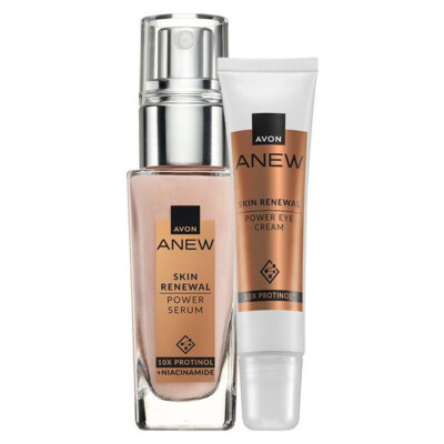 AVON ANEW SKIN RENEWAL POWER Set Augencreme + Power Serum im SET | eBay.de