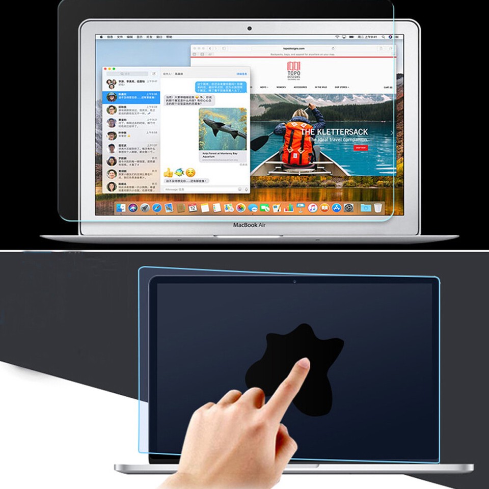 2x Tempered Glass Screen Guard Protector Skin for MacBook Pro Air11" 12 ...